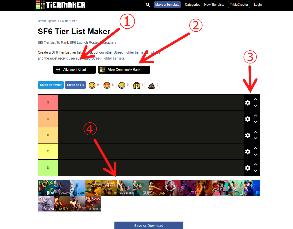 【TierMaker】あらゆるモノのティアリストを作るサイト「TierMaker」の使い方 | ハクのブログ
